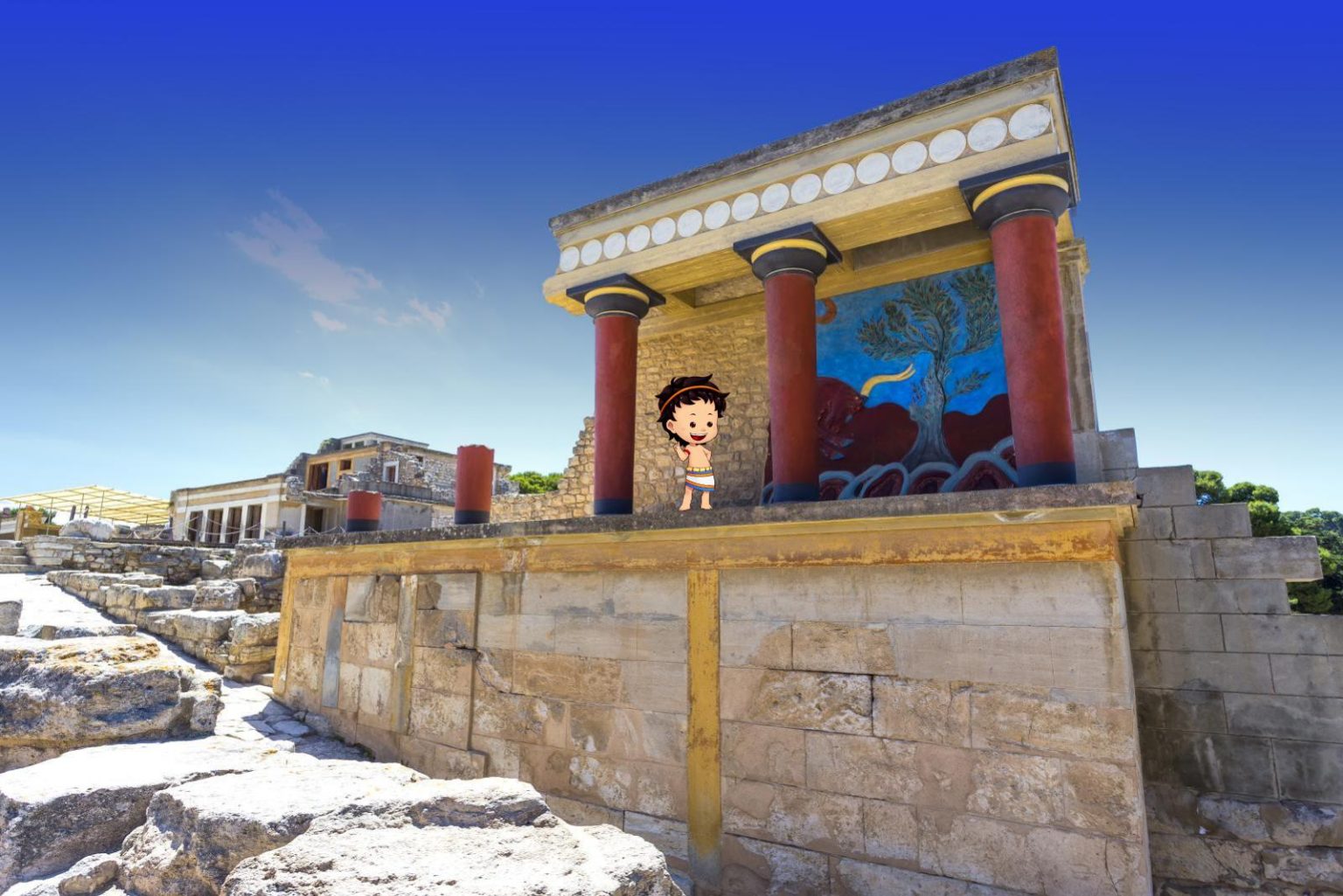 Don't miss out on visiting the palace of Knossosin Heraklion Crete