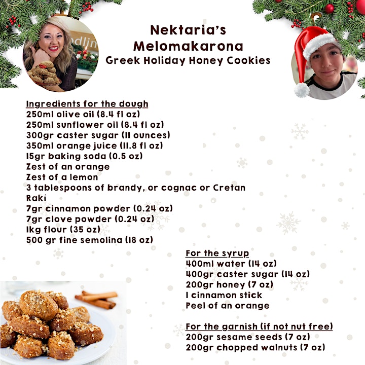 Opa! Baking with Nektaria: Greek Holiday Honey Cookies "Melomakarona ...